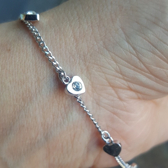 Jimer | Jewelry | Swarovski Crystal Heart Bracelet Nickel Free | Poshmark
